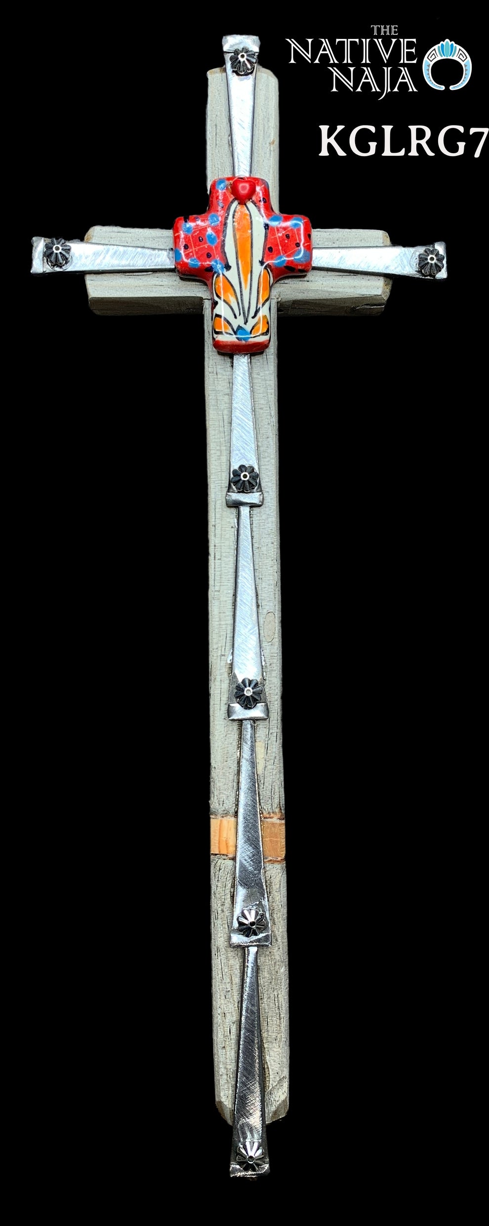 Large Hanging Cross by NM Native American Artist Kenny Gallegos KGLRG7 ...